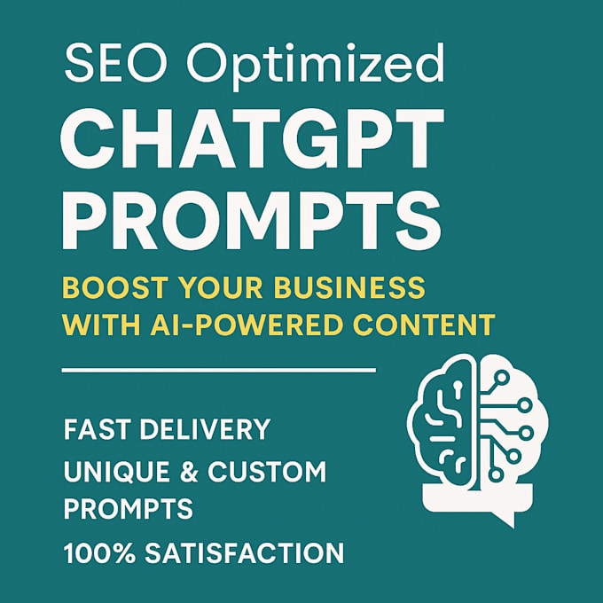 Write powerful chatgpt prompts for your brand by Tarun0908 | Fiverr