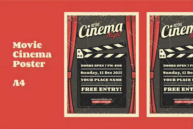 Create a stunning cinematic movie poster for your film by Emilia_pu ...