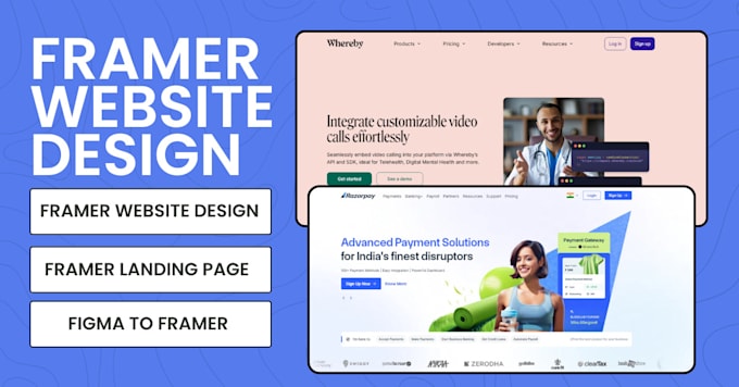 Create a custom framer website design for your business with a modern ui ux by Optipixeldesign ...