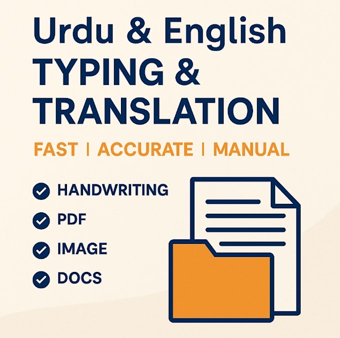 Type and translate urdu and english documents with accuray by Aruba ...