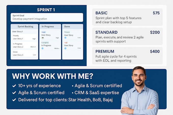 Create a full agile product backlog with user stories by Narsing0405 ...