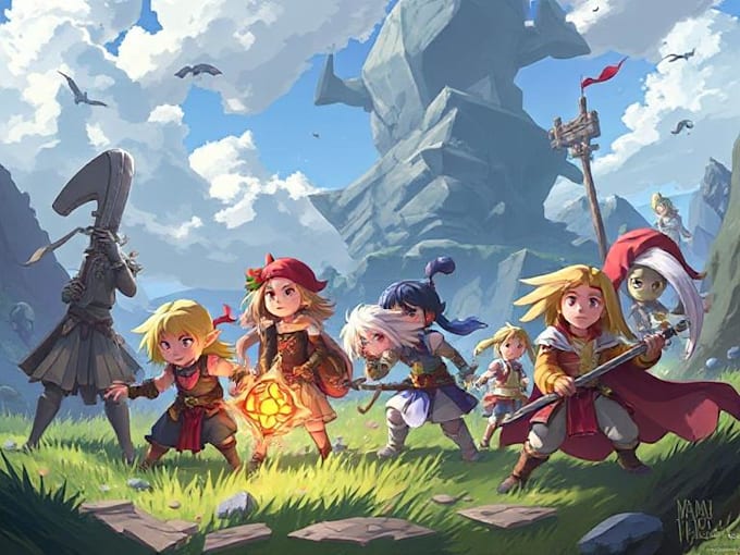 Draw your rpg game character design by Theolenze | Fiverr