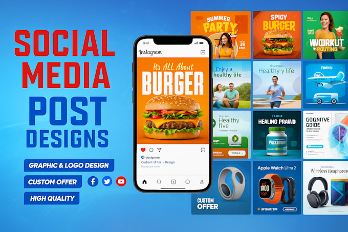 Create social media viral posts, facebook banner instagram reels flyers ...