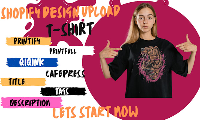 Upload designs on pod websites by Sanasawaira | Fiverr