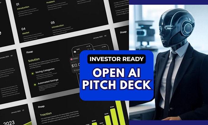 Design investor ready openai pitch deck for ai startup powerpoint ...