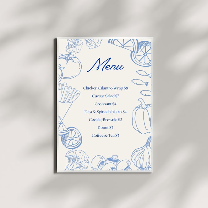 Create custom menu designs for restaurants, cafés, and bars by Maydi ...