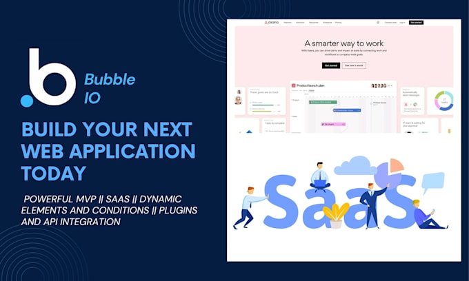 Develop bubble io saas website, bubble web app mobile app, bubble io mvp web app by Wills_01dan ...