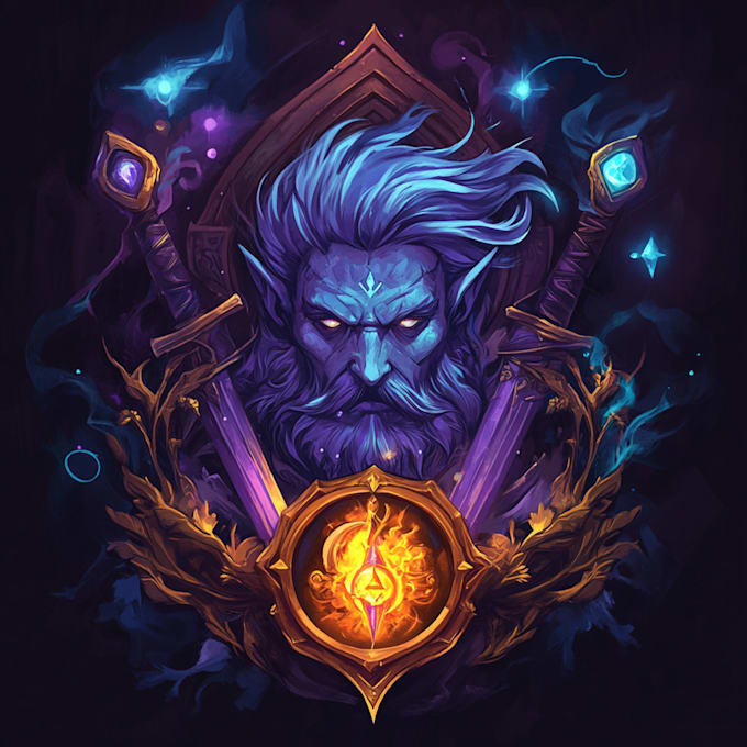 Draw medieval, fantasy, rpg gaming logo by Madelynnfarrel | Fiverr