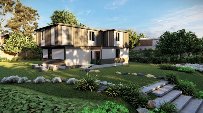 Optimize multi story building,facade,surroundings design,living space ...