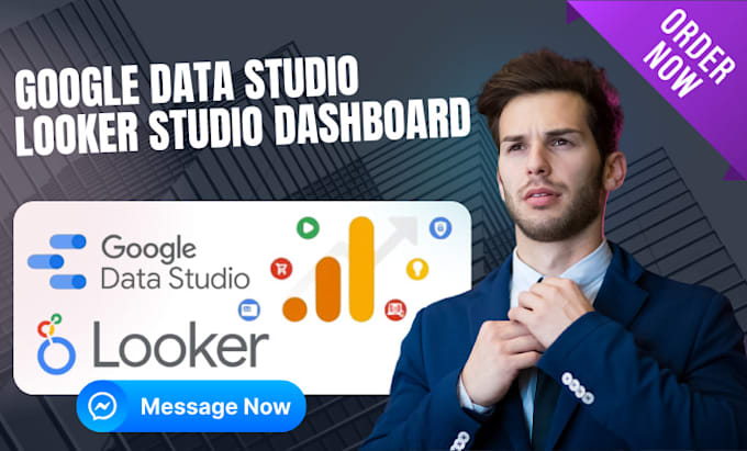Custom looker studio google data studio dashboards from ga4 g suite sheet by Ella1parker | Fiverr
