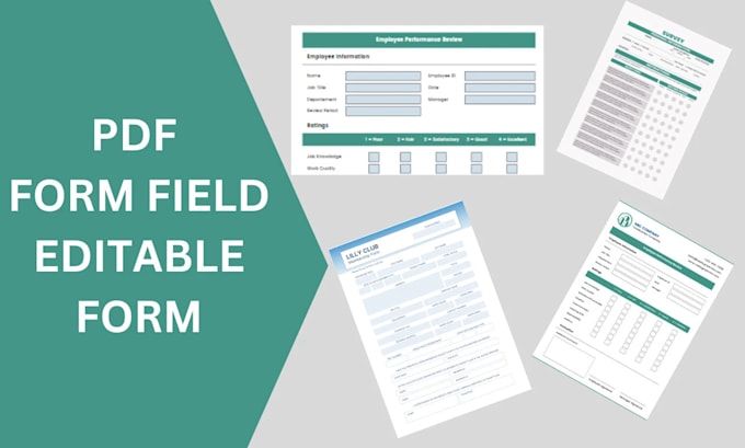 Create pdf editable form and transform pdf into field form by Mubeen_265 | Fiverr