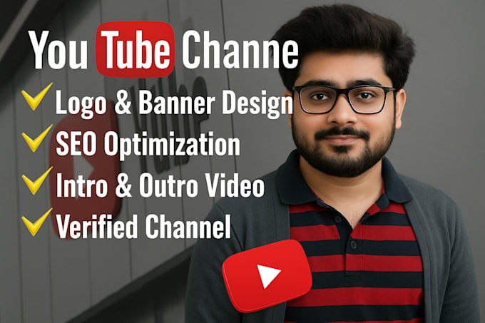 Create and setup youtube channel with logo, banner by Naveedkh1 | Fiverr