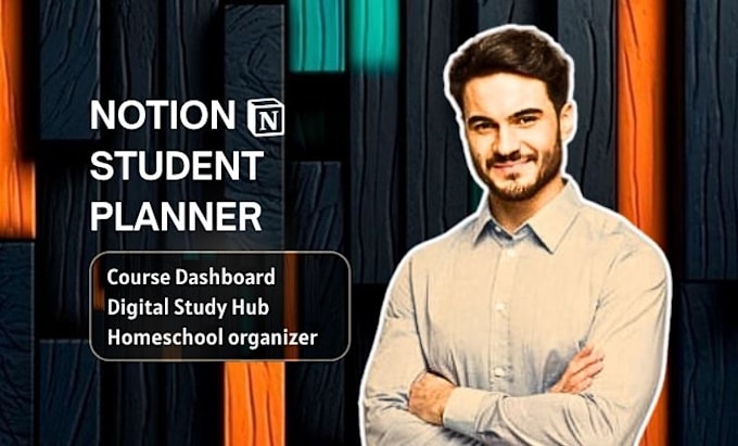 Build notion student planner course dashboard, digital study hub notion template by ...