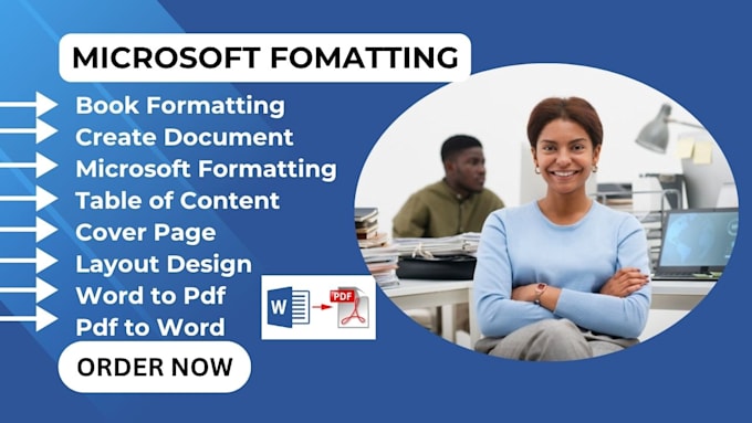 Microsoft word document formatting, edit, type, design ms word document ...