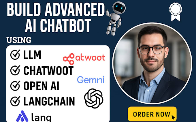 Bulid advanced ai chatbot using llm, chatwoot open ai gemini, langchain chatbot by Gathanjohn34 ...