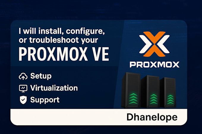 Install, configure or fix proxmox ve virtualization server by Dhanelope | Fiverr