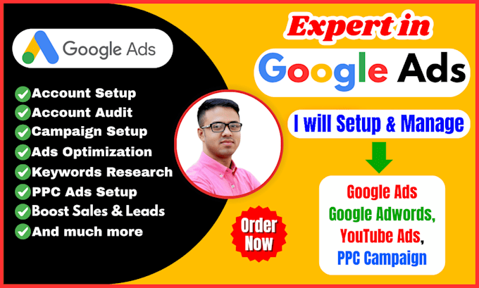 Setup and manage high converting google ads and ppc campaigns by Iqbal203040 | Fiverr