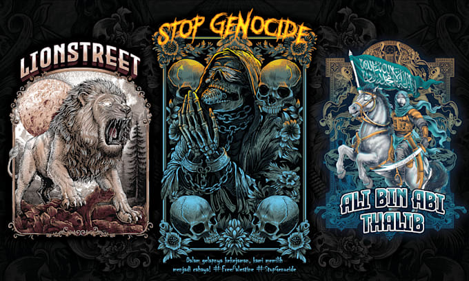 Make dark art, horror, gothic art, creepy, macabre, occult, metal with ...