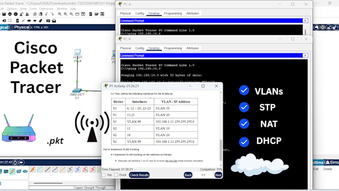Help you with cisco packet tracer assignments and labs by Haniel_kamau | Fiverr