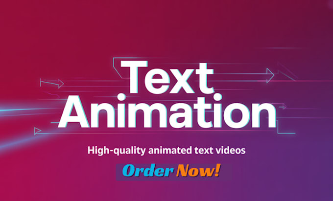 Create custom text animation by Goldenfab | Fiverr