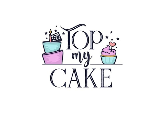 Design bright fun cake topper business logo by Lorena_littel | Fiverr