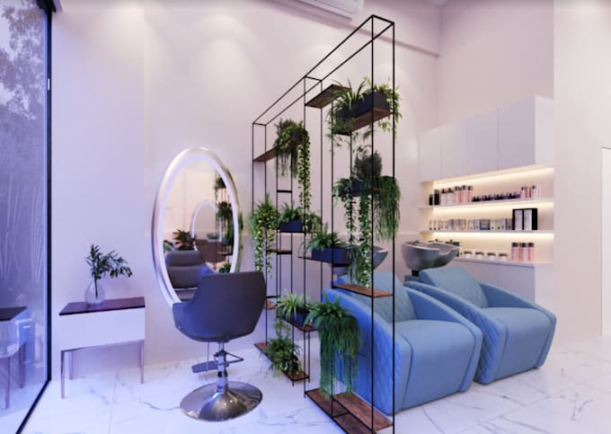 Remodel luxury 3d beauty salon interior,nail salon, spa,barber shop ...