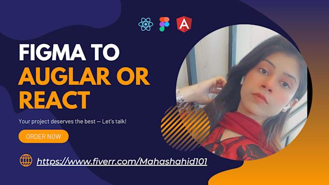 Convert figma to responsive react or angular frontend by Mahashahid101 | Fiverr