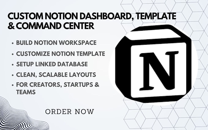 Build custom notion dashboard, notion template notion workspace command center by Paulade778 ...