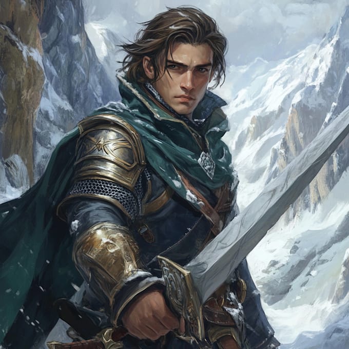 Make a realistic dnd character art for you by Sandeeed4 | Fiverr