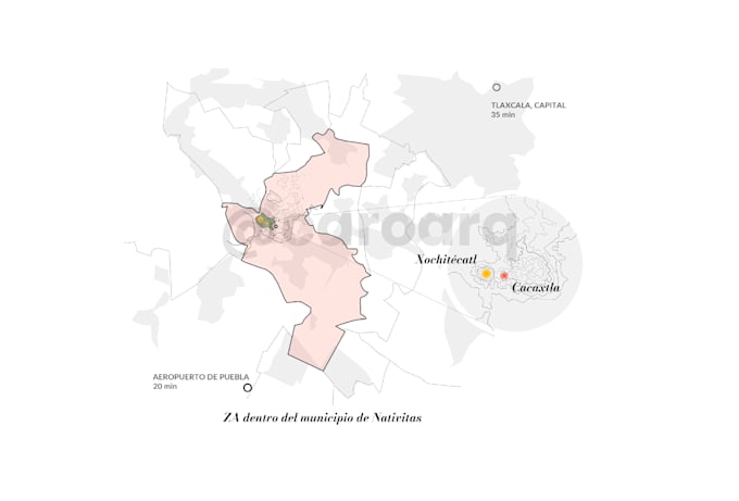 Create location maps using clean line work or satellite image overlays ...