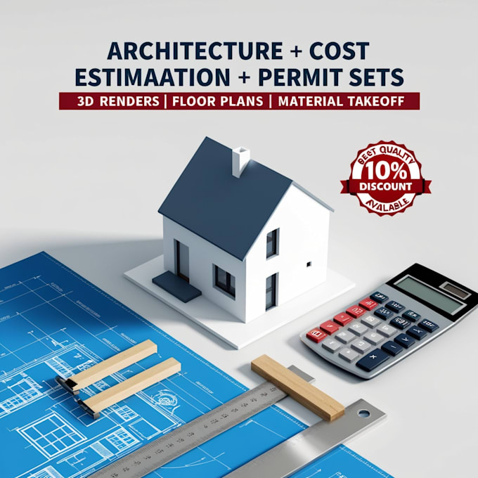 Do architecture, 3d rendering, 2d plans, cost estimation by Achiquantstudio | Fiverr