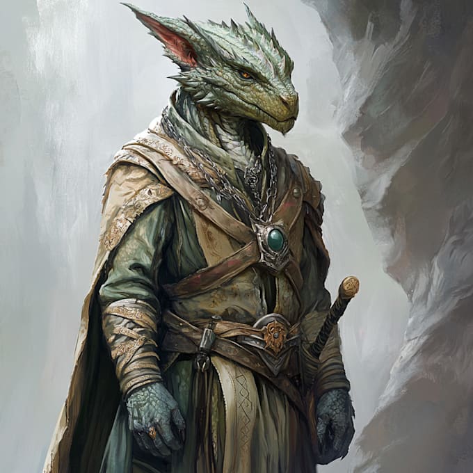 Design realistic fantasy dnd character illustration by Legacycohen | Fiverr