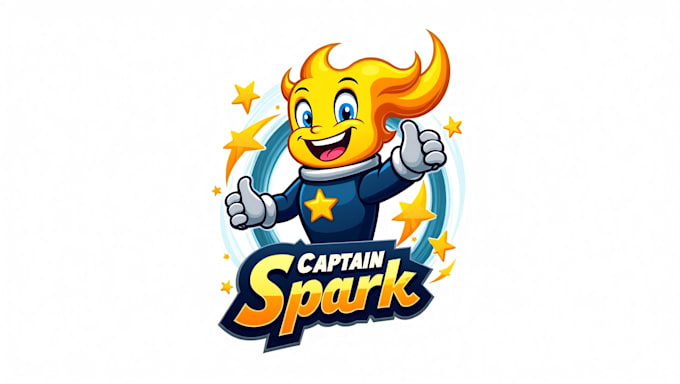Design different captain spark mascot logo with unlimited revision by ...