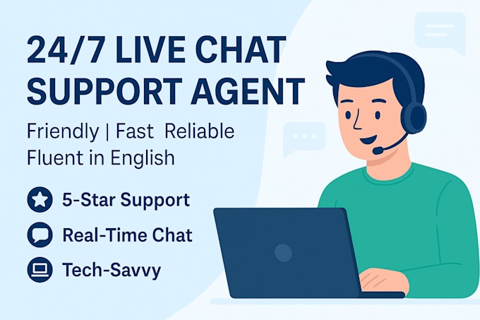 Be your professional live chat support agent by Aqib_jawwad2607 | Fiverr