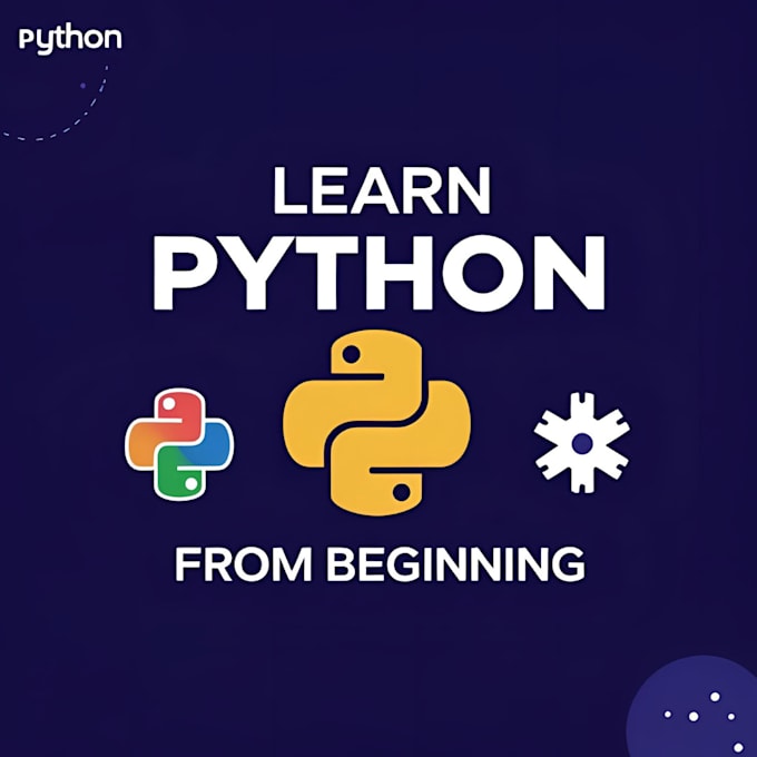 Guide you how to code in python from beginner to expert by Laljigr | Fiverr