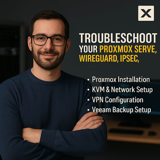Setup, configure and troubleshoot your proxmox server, wireguard, ipsec, veeam by Sefunmiemma ...