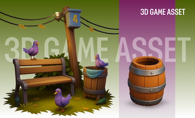 Design high quality 3d game props and environment assets by Crunchartz ...