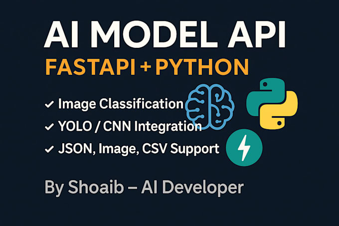 Develop machine learning, deep learning model by Shoaibahmad7211 | Fiverr