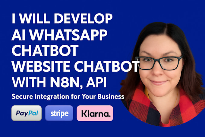 Develop ai whatsapp chatbot, website chatbot with n8n, api by Lenaboo01 ...