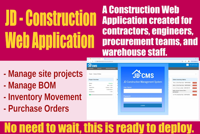 Provide a complete construction management system app by Codearttech | Fiverr