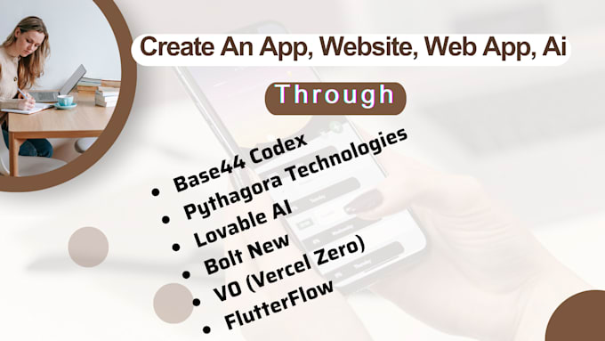 Build website, apps using base44 codex, pythagora technologies, lovable bolt v0 by Isaac11i | Fiverr