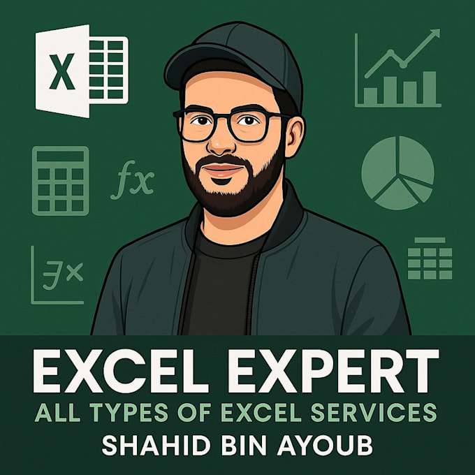 Create and manage all types of excel spreadsheets and data by Shahid_artist | Fiverr