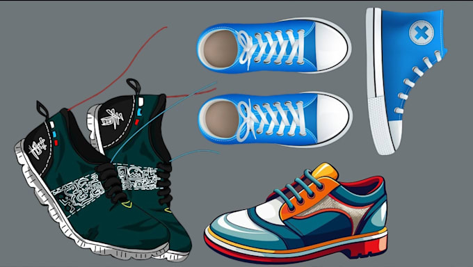 Custom shoe design, shoe sketch and sneakers design concepts by ...