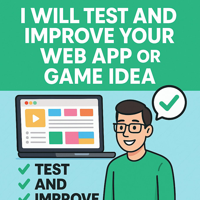 Test and help improve your web app game plan or idea by Boxels | Fiverr