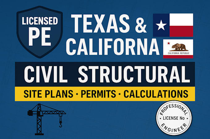 Review stamp plans as licensed civil structural engineer in california ...