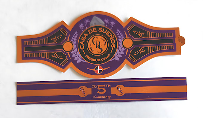 Make a premium cigar label, cigar logo, cigar band and cigar box design ...