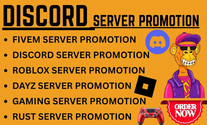Roblox server promotion, gaming server, fivem, dayz,discord promotion ...