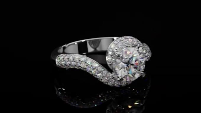 Create a custom 3d cad ring design for printing rendering ring cad ...