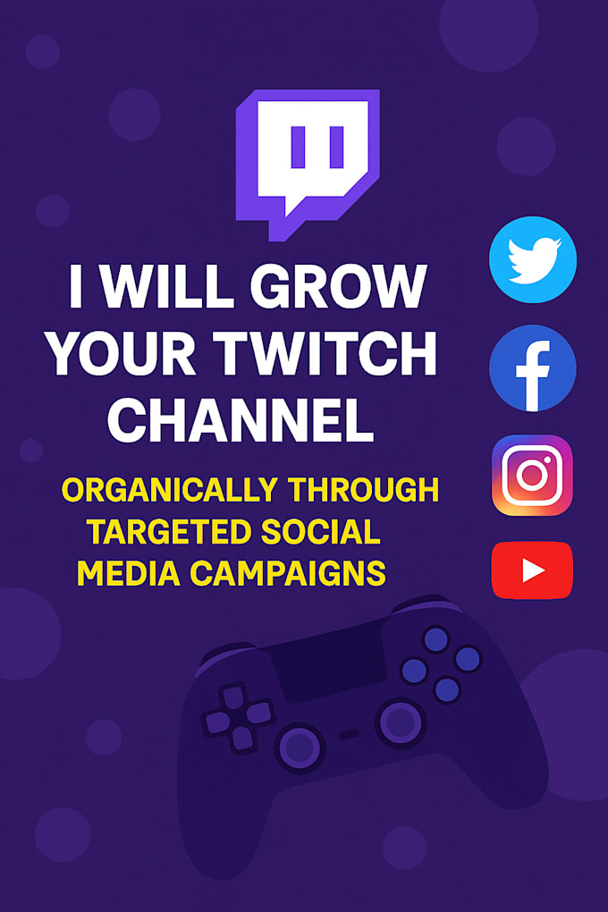 Grow your twitch channel organically by Peace_epic | Fiverr