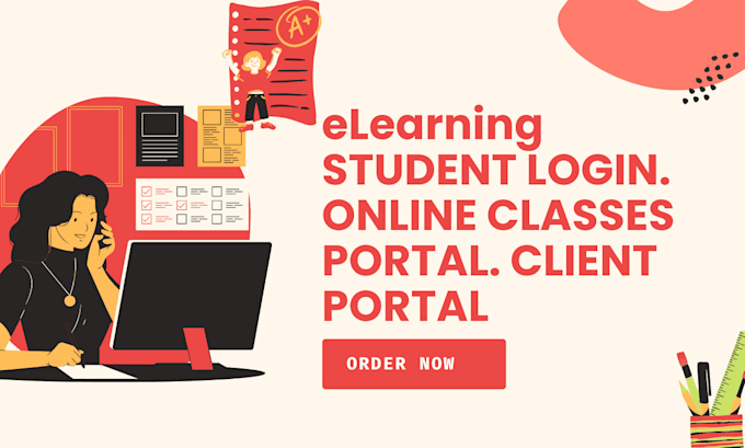 Build elearning portal, student login portal, education login dashboard ...
